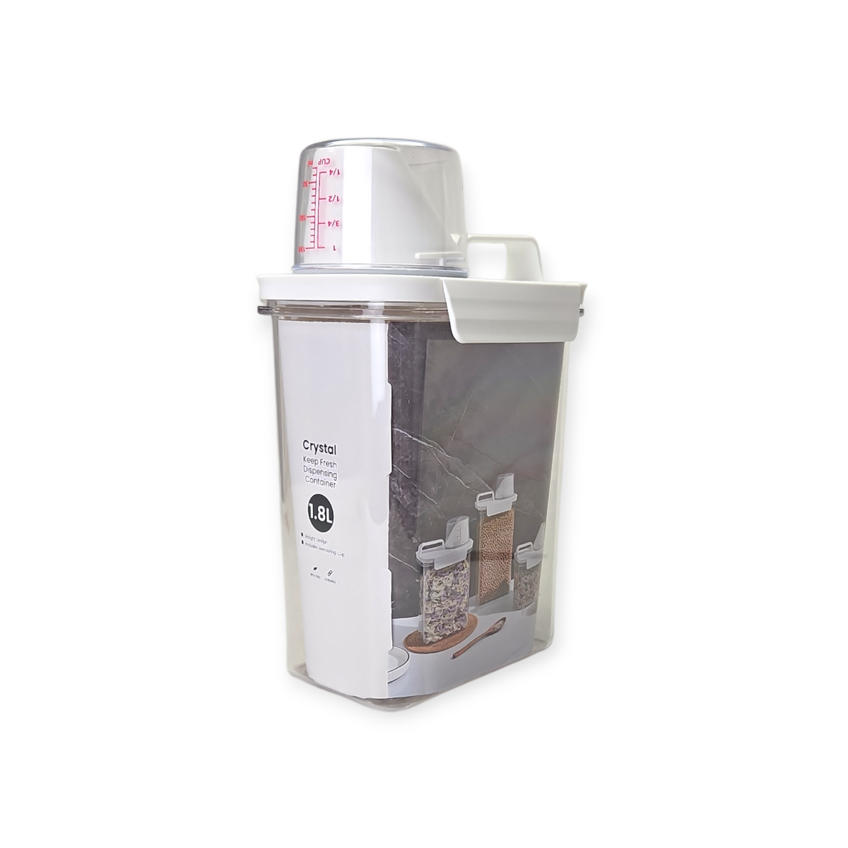 Food Container With Measuring Cup 1.8Lt – New Ocean